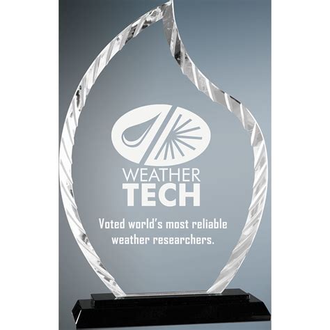 Flame Accent Glass Award Summit Imprints