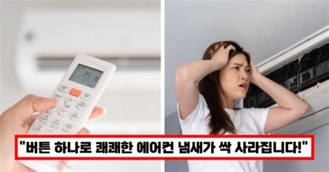 아무리 필터청소해도 쾌쾌한 냄새 계속난다고요 Lg전자 고객센터에서 알려준 버튼 하나로 냄새 잡는 꿀팁 뉴스를 싣고