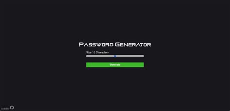 GitHub PatrickDSants PasswordGenerator Password Generator