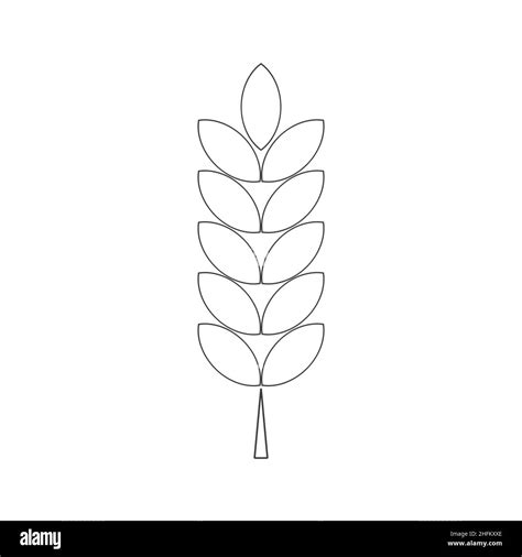 Spikelet Icon On White Background Stock Vector Image And Art Alamy