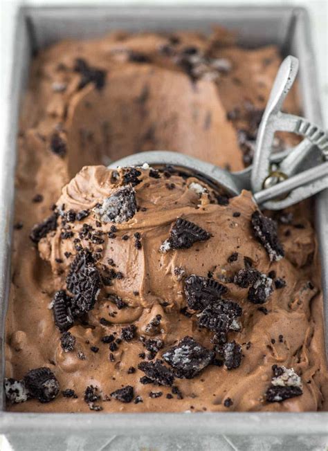 Chocolate Oreo Ice Cream Ice Cream Maker Recipe Chocolate Pampered