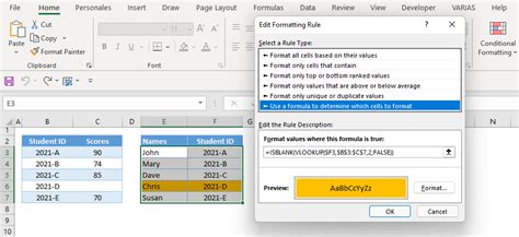 Excel Conditional Formatting