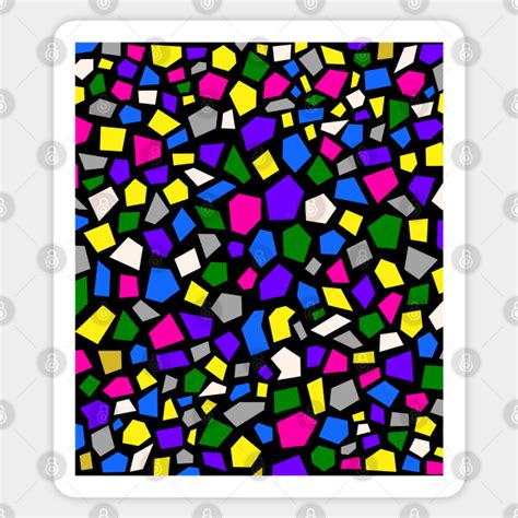Mosaic Effect In Vibrant Colours Mosaic Sticker Teepublic