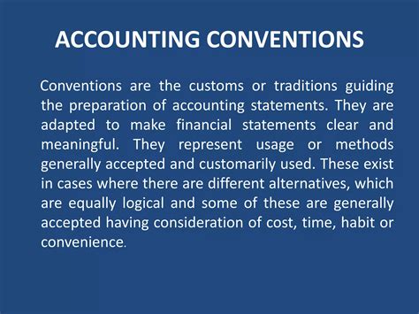 Accounting Principles Concepts Conventions PPT