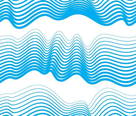 Artistic Seamless Pattern With Stylized Multicolored Wave Stock Illustration Illustration Of