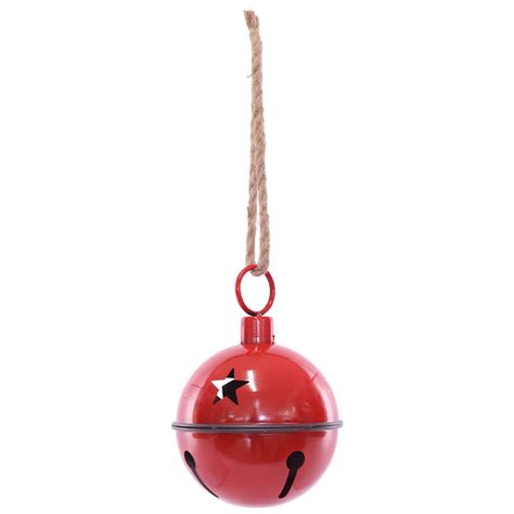 Red Decor Round Bell 23cm Transnatal