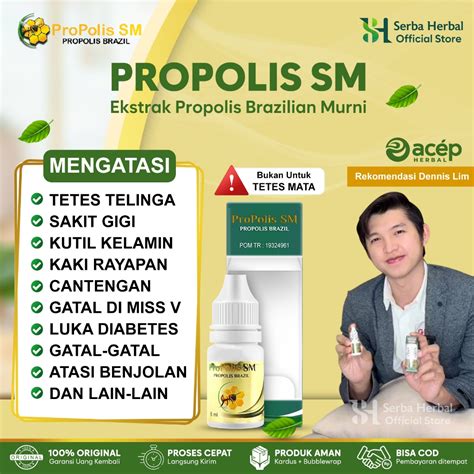 Jual Propolis SM Brazilian With Nano Technology Non Alkohol Asli 100