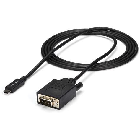 Startech Com 6ft 2m USB C To VGA Cable1920x1200 1080p USB Type C DP Alt Mode To VGA Video