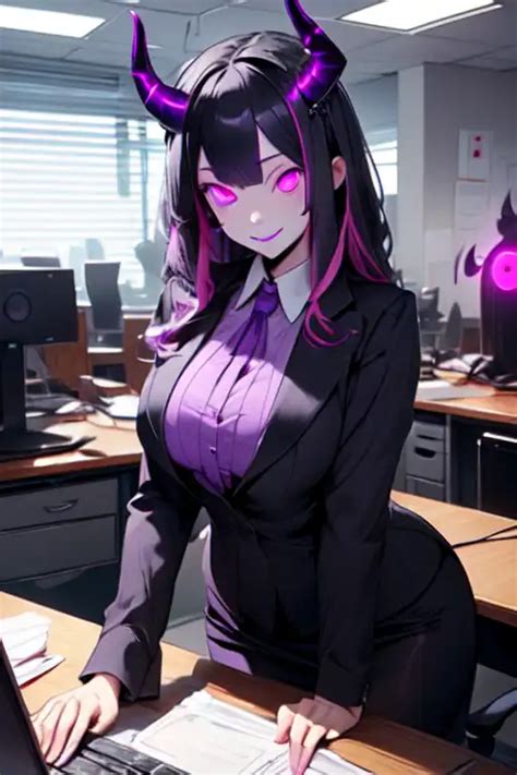 Ai Art Lucy At The Office By Notvora Pixai