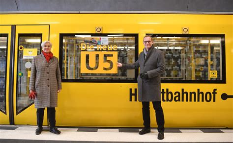 Bvg Berlin Inaugurates U5 Metro Extension In City Centre Urban