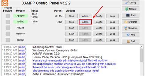 Ischool School วิธีสร้างฐานข้อมูล Mysql ใน Xampp