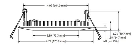 Lithonia Wf4 9w Led 4 Square Wafer Selectable Cct 30k 40k 50k Community Lighting And Electric