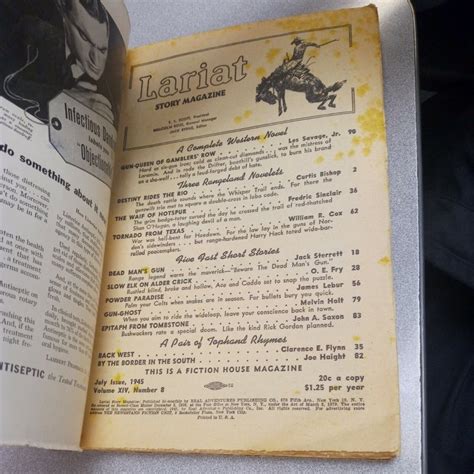 Lariat Pulp J 1945 Saunders Fiction House Good Girl Art Headlights