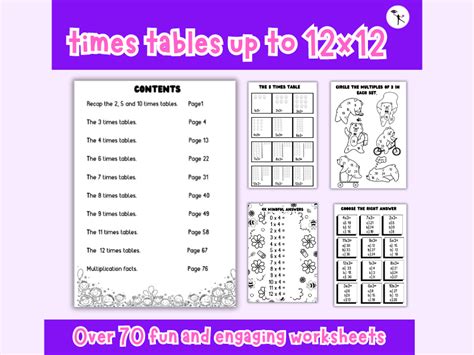 Times Tables Worksheets Teaching Resources
