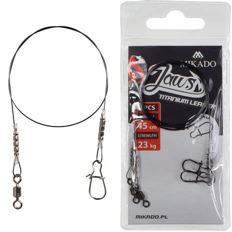 Przypon Tytanowy Mikado Jaws Cm Kg Z Agrafk Predator Snap Sztuki Zgj
