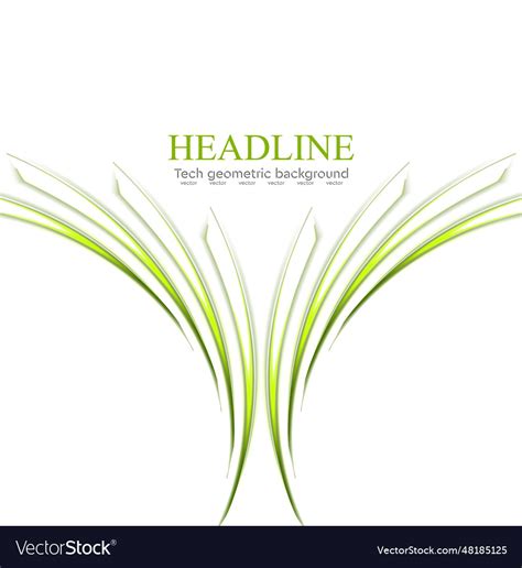 Abstract Green Wavy Pattern Design Royalty Free Vector Image