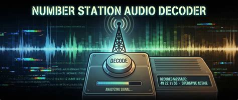 Number Station Decoder And Spy Cipher Tool Analyze And Decrypt Signals