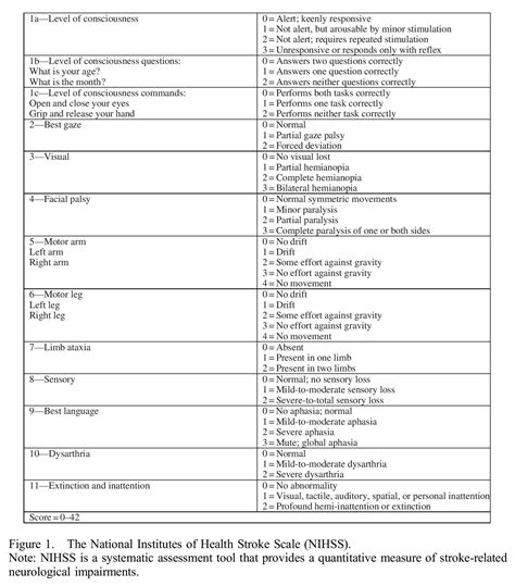 Nih Stroke Scale English