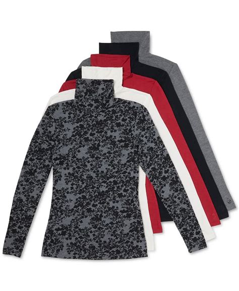 Cuddl Duds Softwear With Stretch Long Sleeve Turtleneck Macys