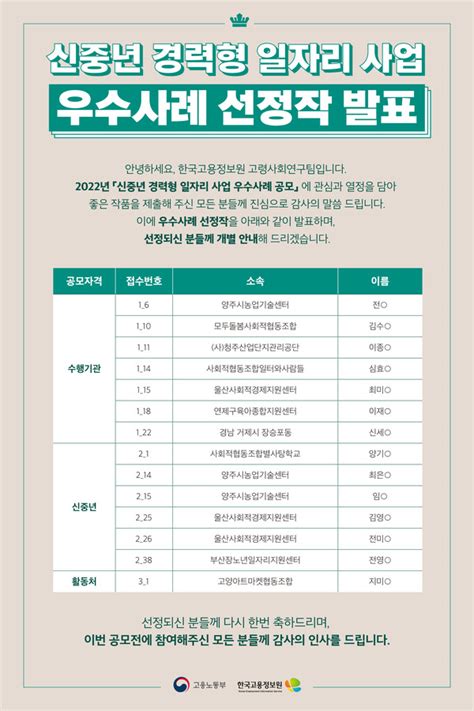 양주시 신중년 경력형 일자리사업 도시농업매니저 우수사례 선정