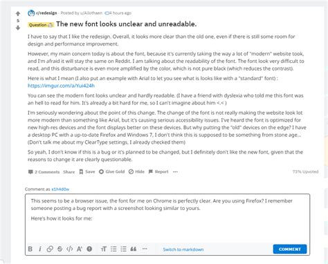 The New Font Looks Unclear And Unreadable R Redesign