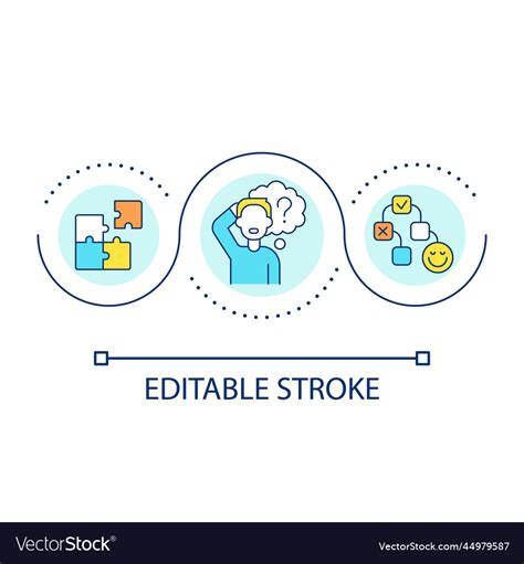 Selectively Remember Information Loop Concept Icon