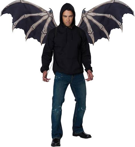 Cosplay Fabric Skeleton Bone Expanding Wings Cappels