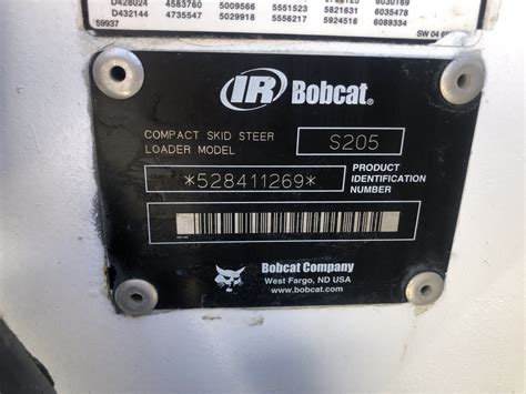 Bobcat S205 Equipment Parts Unit For Sale