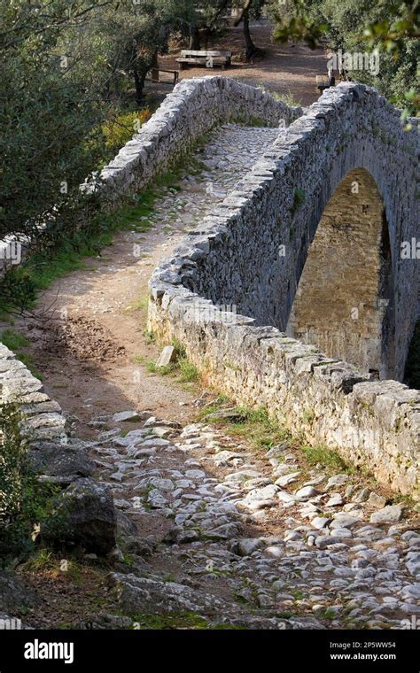 Bridge Over Llierca River Th Century Between Sadernes And Montagut Villages La Garrotxa