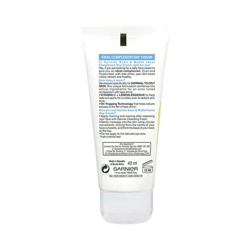 Garnier Even And Matte Normal To Oily Daily Cream 40ml