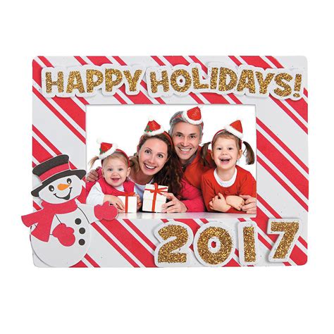 Happy Holidays Picture Frame Magnet Craft Kit Makes 12 Oriental