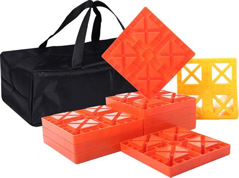 Buy Homeon Wheels Rv Leveling Blocks One Top Tire Wheel Chock And Pack Interlocking Leveling
