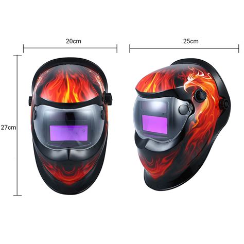 Welding Helmet Solar Powered Auto Darkening Protec Vicedeal