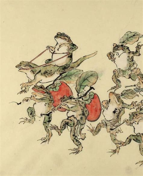Japanese Frog Pictures Japanese Frog Drawing Edo Frog Art Frogs