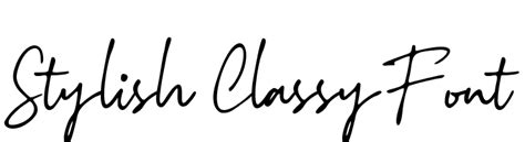 Stylish Classy Font Font