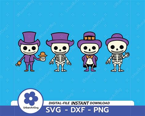 Skeleton Svg Cricut Cutting File Svg Dxf Svg Files Clipart Files