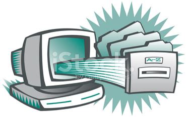 Computer Filing Stock Vector Royalty Free FreeImages