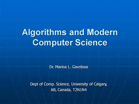 PPT Algorithms And Modern Computer Science PowerPoint Presentation Free Download ID 834170