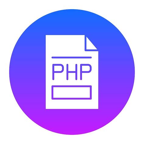 Icône De Fichier Php Vecteur Premium