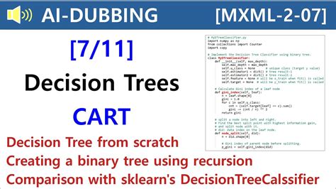 Mxml 2 07 Decision Trees 711 Cart Decision Tree From Scratch