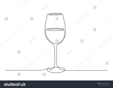 Wine Glass Drawing