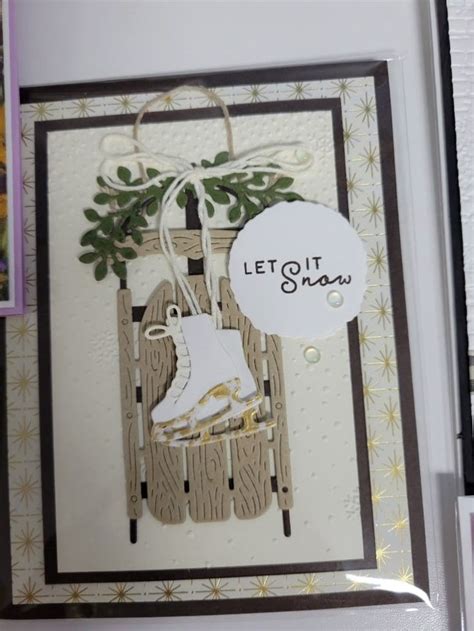 Pin By Delana Santo On Cards Christmas Cards Homemade Christmas Cards Christmas Sled