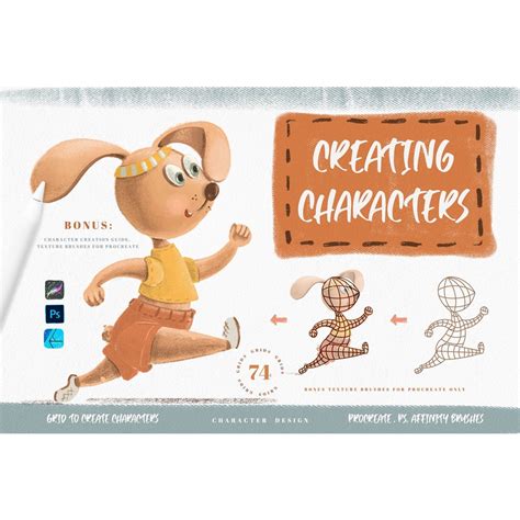 Jual Procreate Brush Grids For Creating Cute Characters Shopee