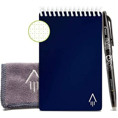 Rocketbook Mini Smart Reusable Spiral Notepad Blue Mini Size Eco
