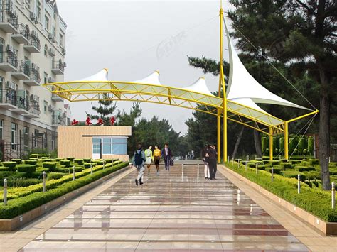 Tensile Structures For Entrance Gate Covered Entryways Canopies