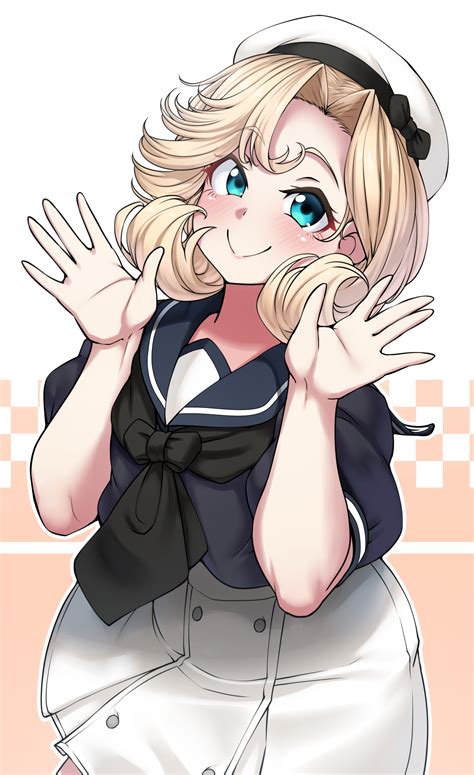 Safebooru 1girl Bangs Black Neckwear Blonde Hair Blue Eyes Blue