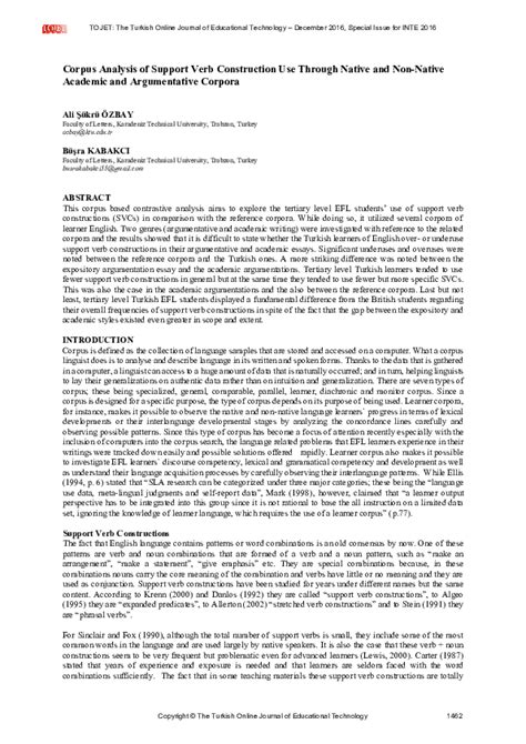 Pdf Corpus Analysis Of Support Verb Construction Use Through Native