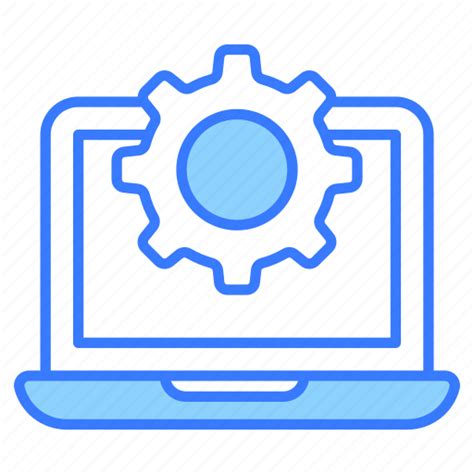 Laptop Setting System Configuration Maintenance Monitor Repair Icon Download On Iconfinder