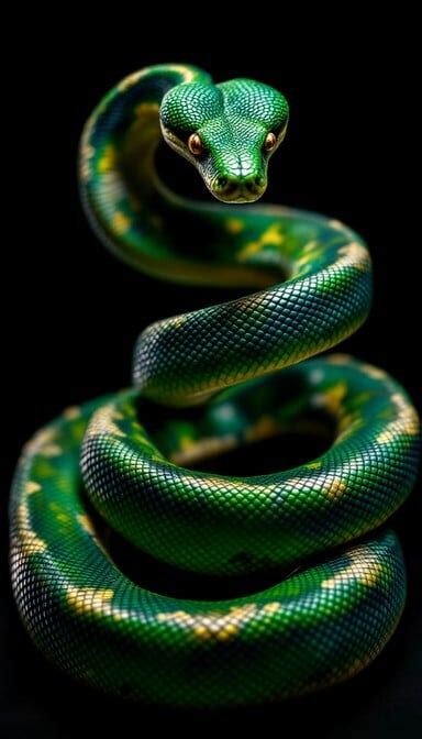 Free Emerald Python Coils Image Download At Stockcake