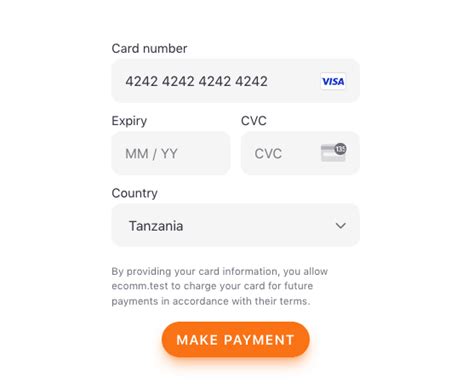 Stripe Card Checkout